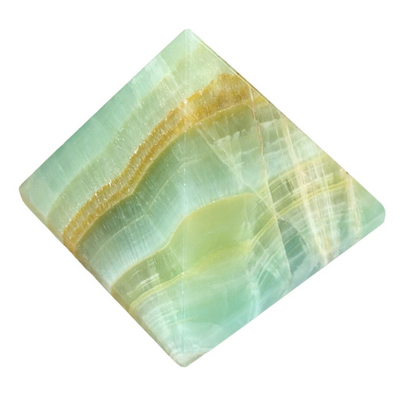 Pyramid - Pistachio Calcite #1 - The Old Earth