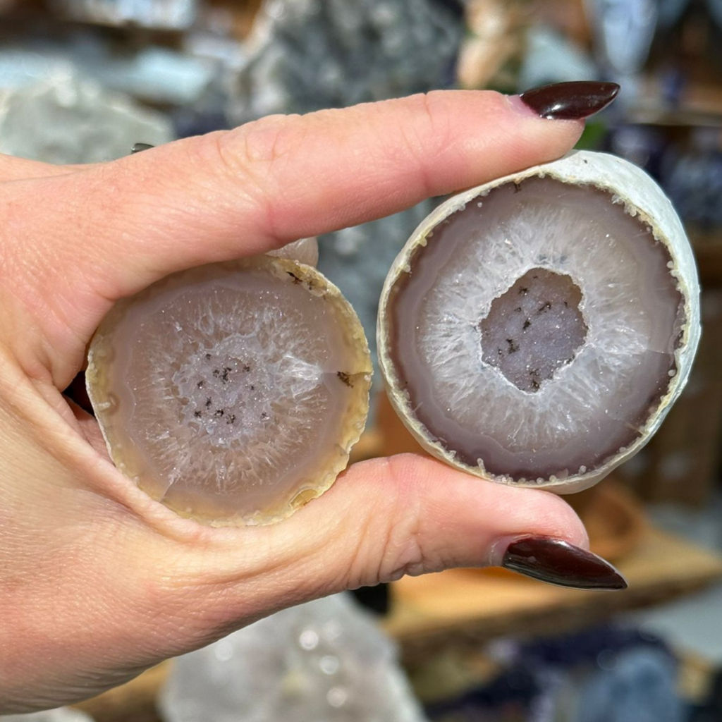 Agate geode pair - #12 - The Old Earth