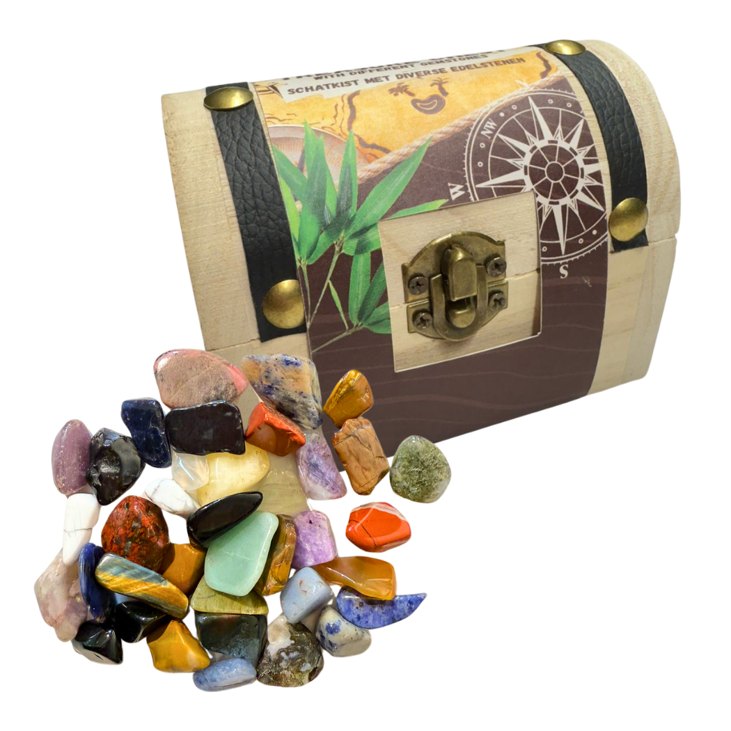 Treasure chest with Gemstones - The Old Earth
